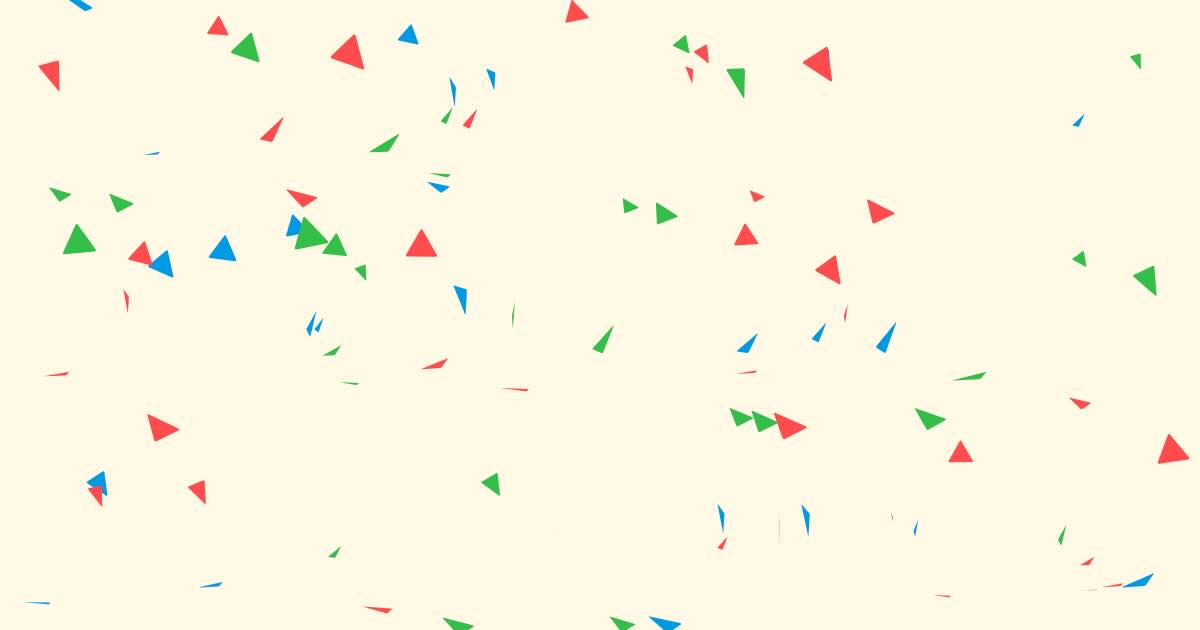 Confetti Triangle Live Background Animation Generator in GIF, MP4, WebM ...